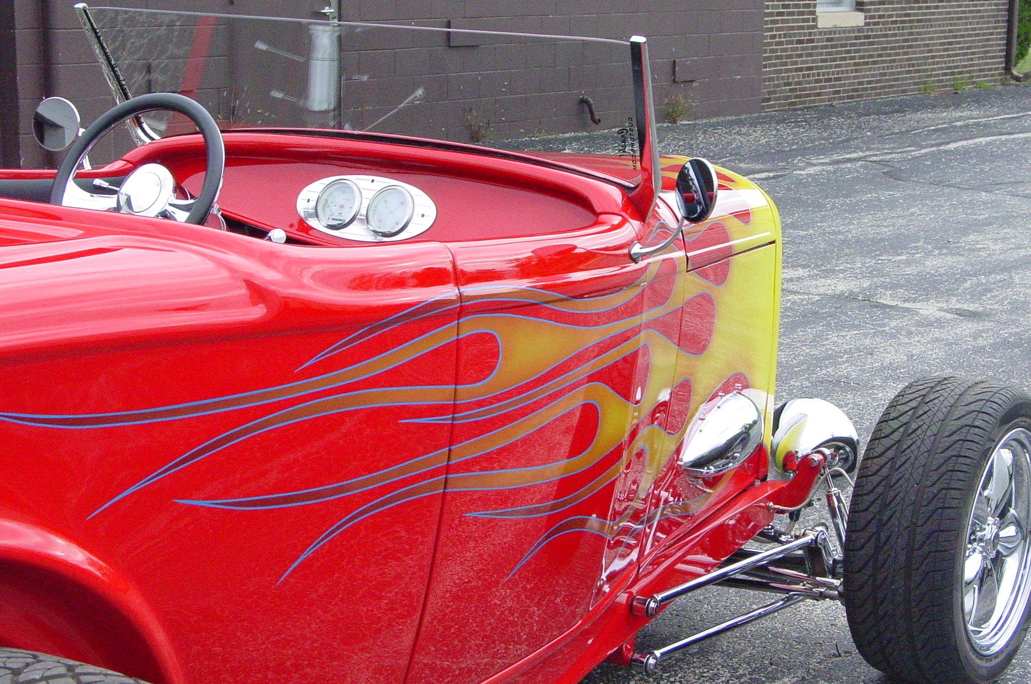 1932 Ford With Flames | Midnight Hot Rods